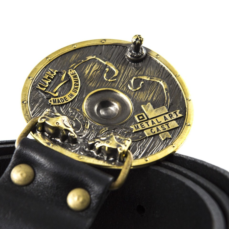 Belt buckle Viking Shield, Warrior brass belt buckle, Scandinavian belt ...