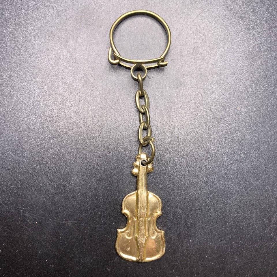 Violin Cello Keychain Gold Tone Vintage | eBay