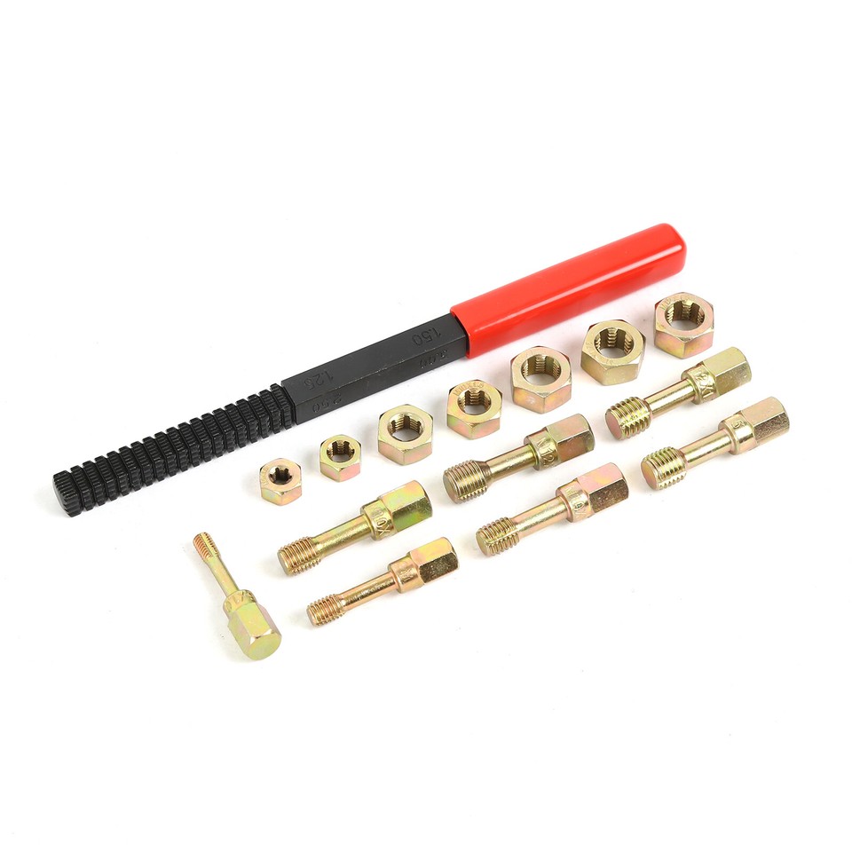 15pcs Metric Thread Chaser Set, Rethread Repair Tool M6-M12, Thread ...