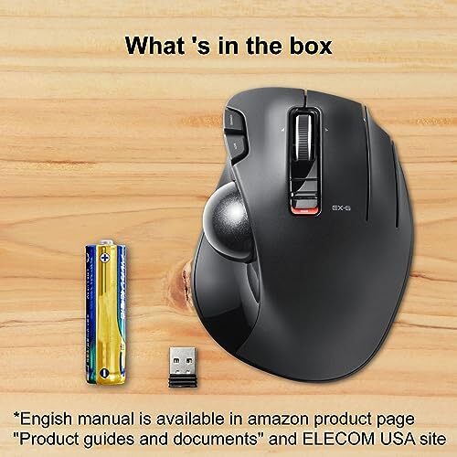 Wireless Mouse ELECOM Relacon Handheld Trackball Mouse, Thumb Control ...