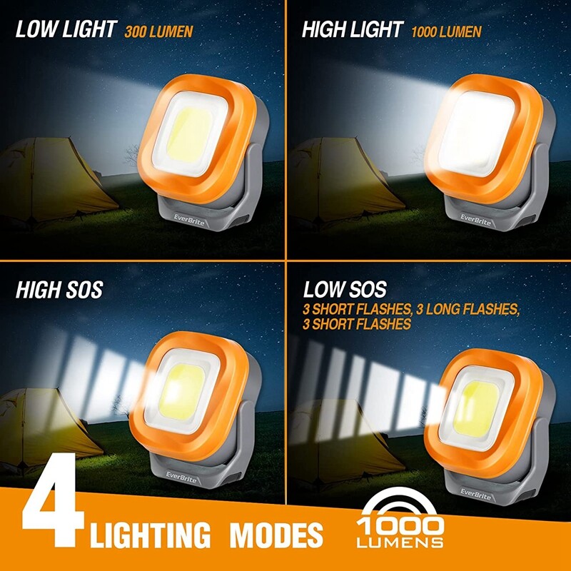EverBrite Rechargeable Work Light Portable Magnetic Led Super Bright ...