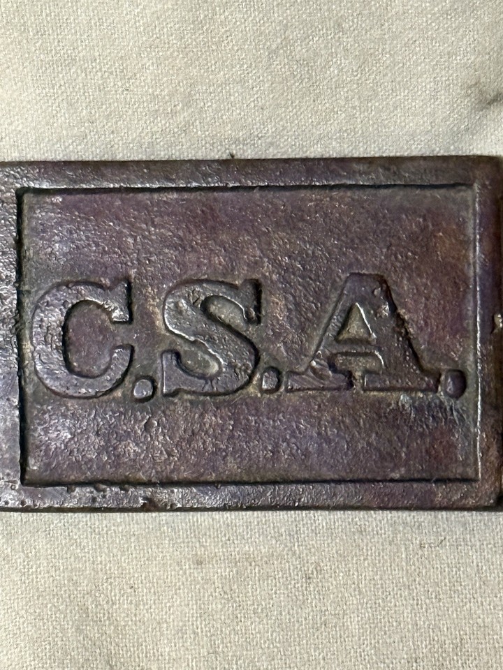 CIVIL WAR CONFEDERATE CSA SOUTHERN ATLANTA REBEL BELT PLATE BUCKLE | eBay