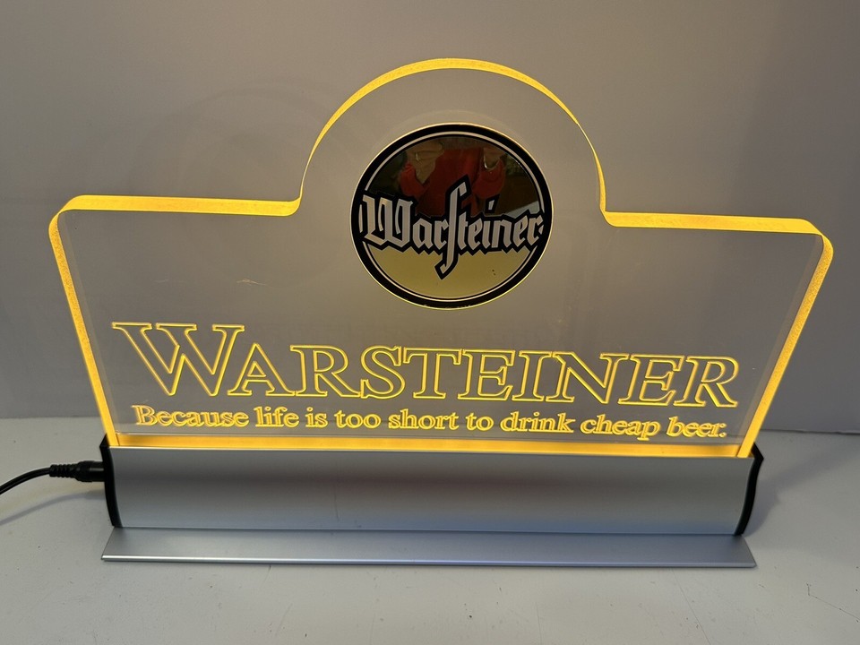 $20 VINTAGE WARSTEINER PREMIUM BEER ELECTRIC LIGHTED BAR SIGN | eBay