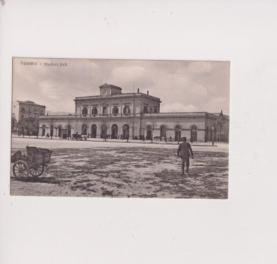 Postcard Italy Colli Station Palermo Horse & Buggy Era Clothing | eBay