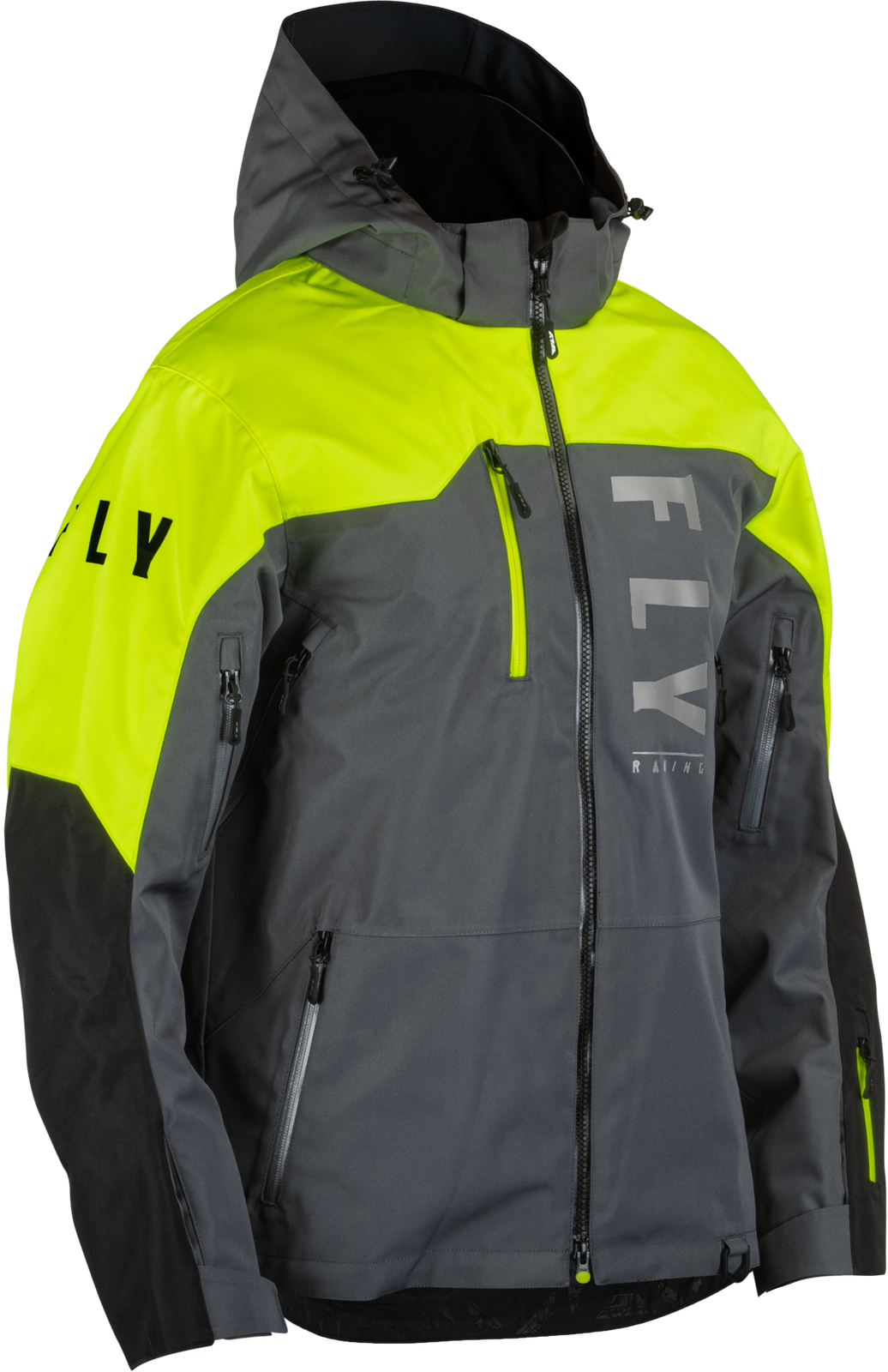 FLY RACING CARBON JACKET BLACK/GREY/HI-VIS XL 470-5204X | eBay