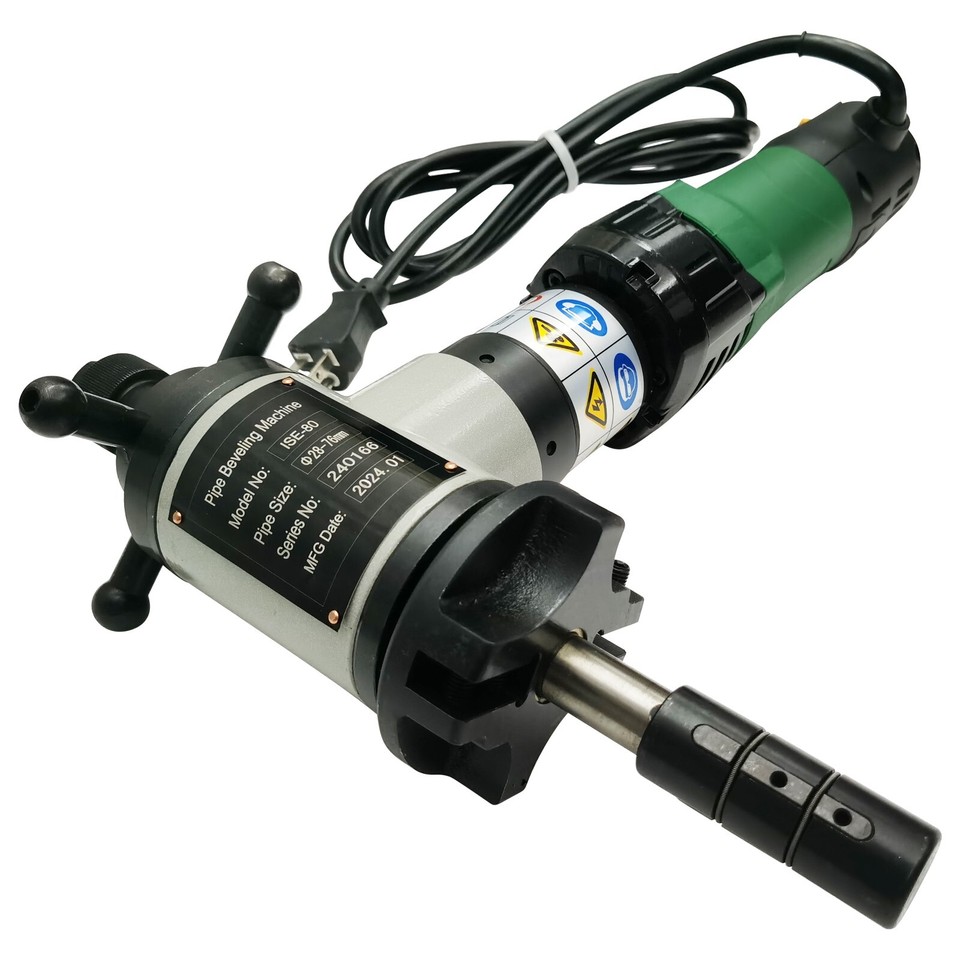 ISE-80 220V Electric Inner Swelling Chamfering Machine Pipe Beveling ...