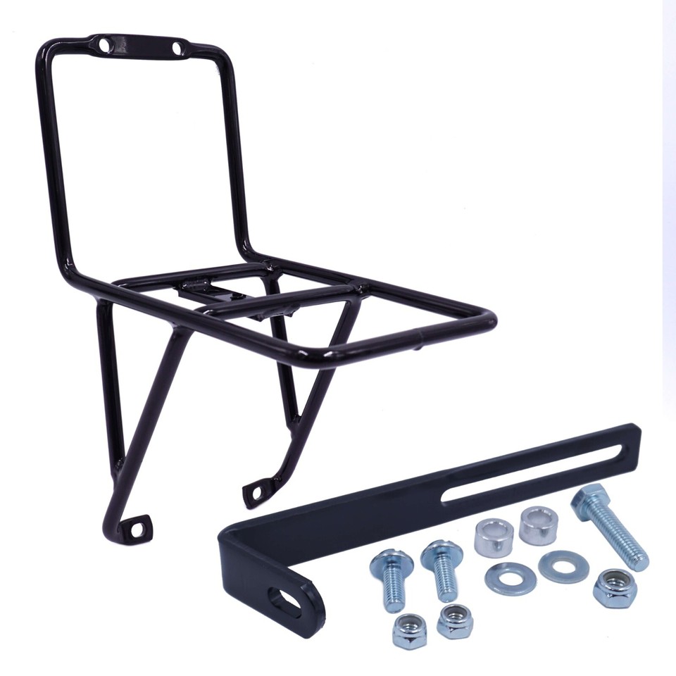 Yueni Front Mini Rack Messenger MTB Urban Bike fits Brake Boss Black or ...