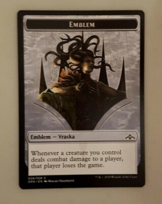 [1x] Vraska Emblem (008/008) Guilds of Ravnica MTG Magic The Gathering ...