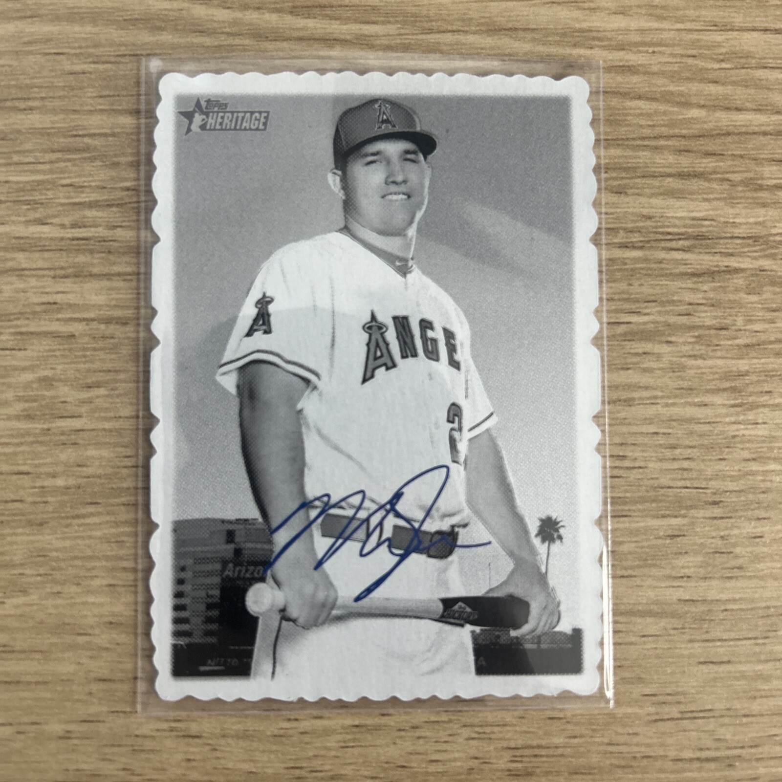 2018 Topps Heritage MIKE TROUT #1 1969 Topps Deckle Edge ANGELS | eBay