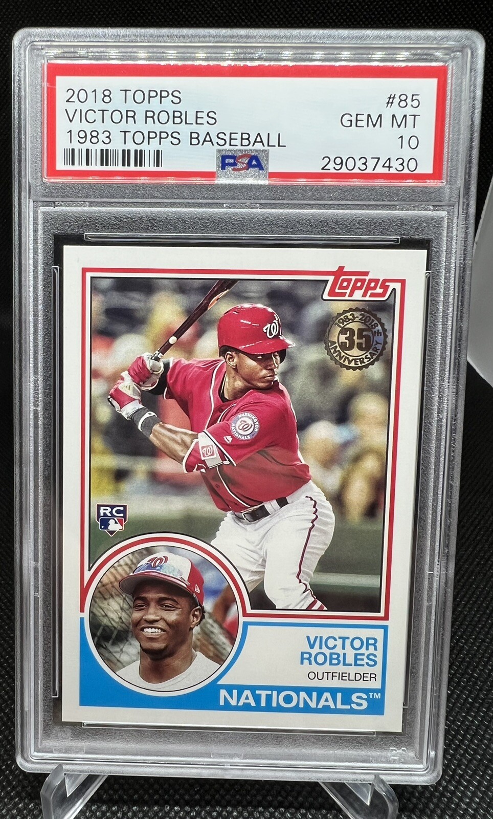 2018 Topps 1983 Topps Design Victor Robles #85 PSA 10 Rookie RC ...