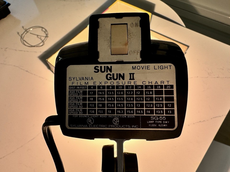 Sun Gun II Sylvania movie light Model SG-55 In box with manual | eBay