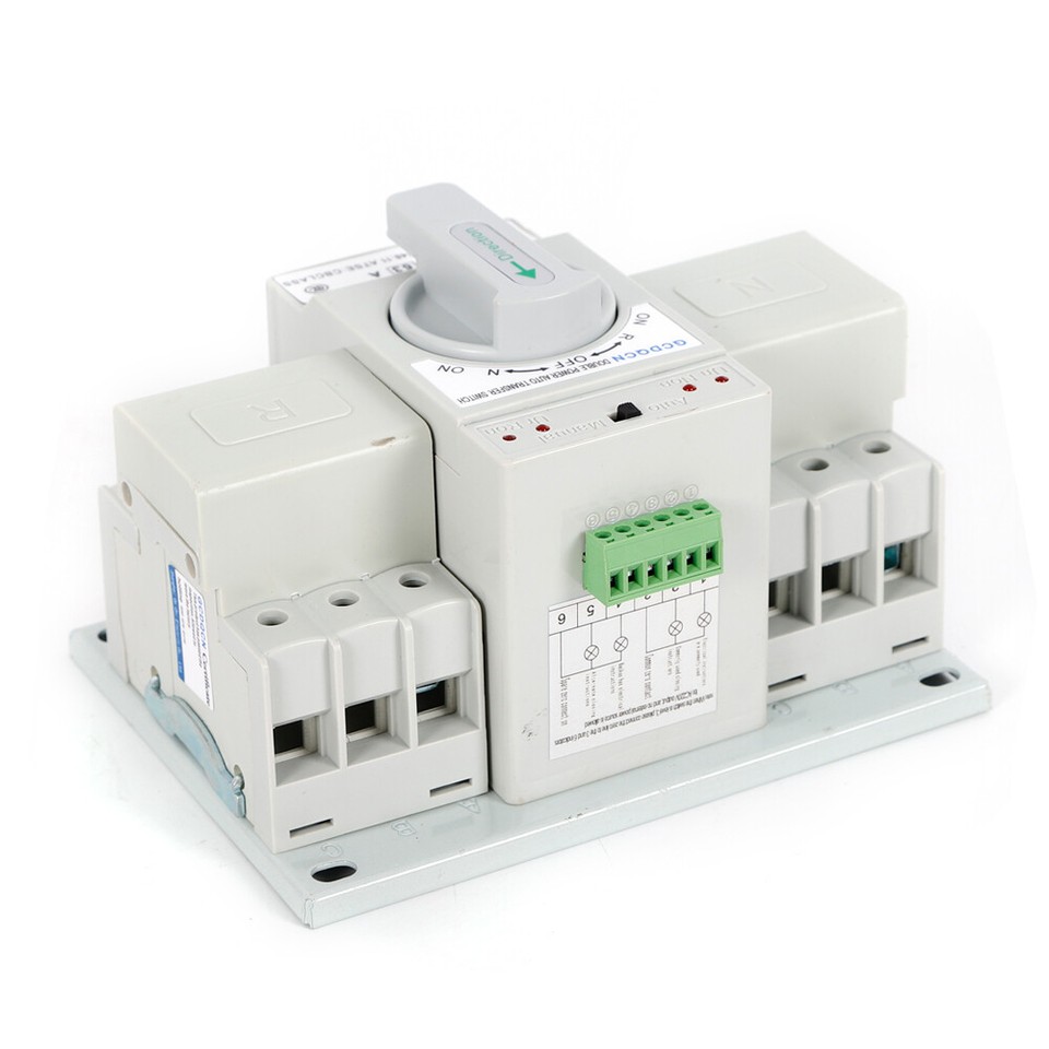 ATS Dual Power Automatic Smart Transfer Switch 63 Amp 3P For Generator ...