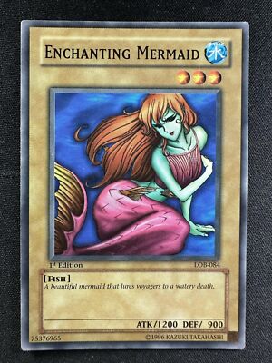 Yu-Gi-Oh! TCG LOB-084 Enchanting Mermaid 1st Edition Common Normal NM ...