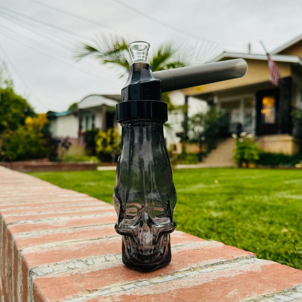 Portable Black Hookah Screw on Bottle Converter Water Glass Bong with ...