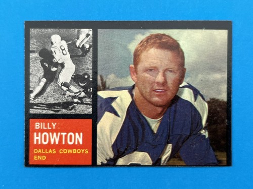 1962 Topps Vintage Football card #42, BILLY HOWTON, Dallas Cowboys ...