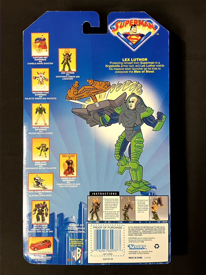 Superman Animated Series: Lex Luthor Action Figure 1996 DC Comics ...