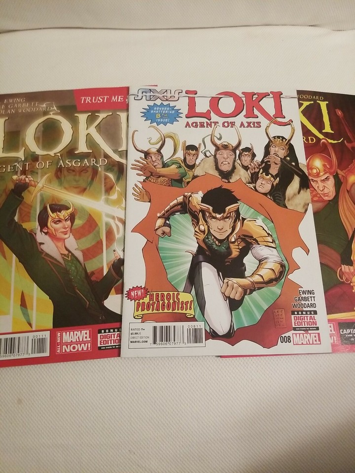 LOKI AGENT OF ASGARD 8 1 3 Axis Giant Size X-men Homage 1st Female Loki ...
