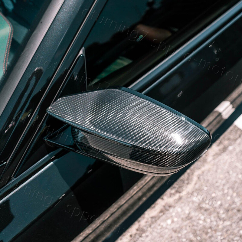 For 2021-24 BMW G80 M3 G82 M4 G87 M2 Dry Carbon Side Mirror Covers Caps ...