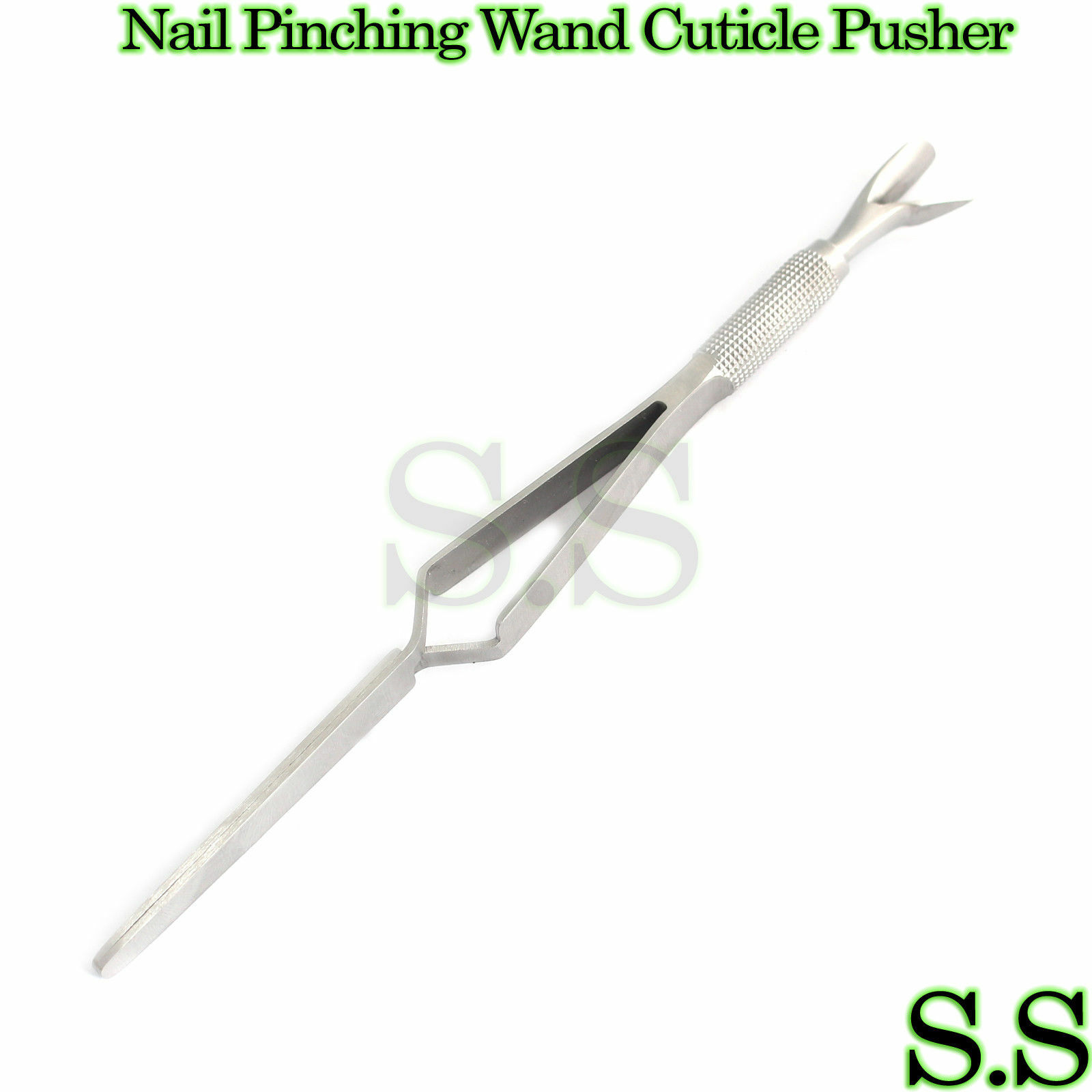 Acrylic Nail Pincher Tool Multi Function Cuticle Pusher Tweezer Magic ...