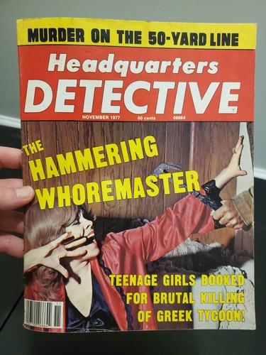 Headquarters Detective Magazine 1977 True Crime Pulp Police Murder ...