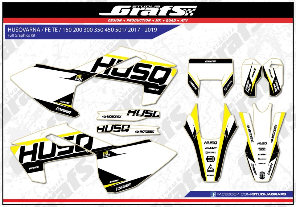2017 2018 2019 HUSQVARNA FE TE Graphics kit for Husky 150 250 300 l 350 ...