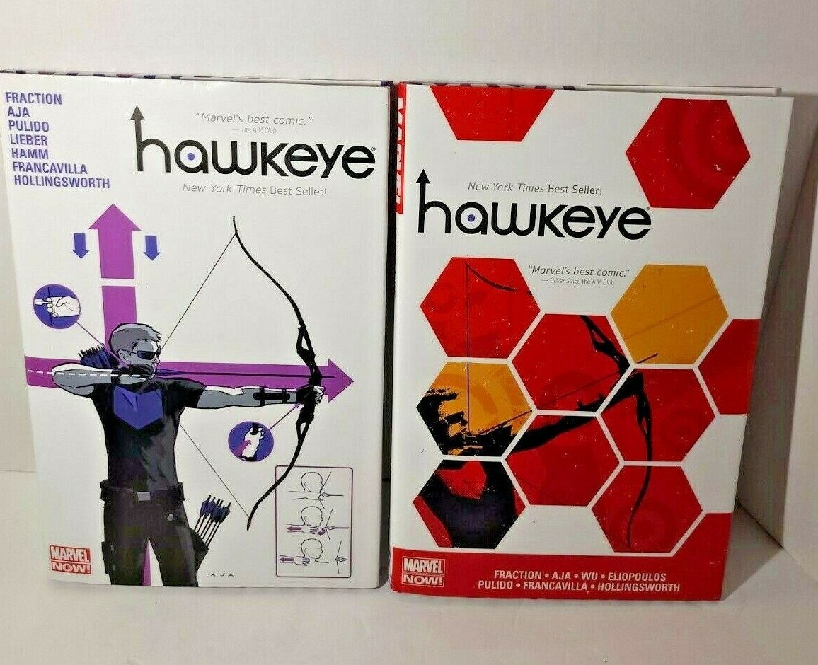 Hawkeye by Matt Fraction Volume 1 & 2 Hardcover Set Lot HC Aja Marvel ...
