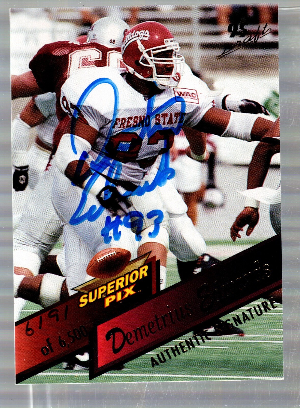 1995 Superior Pix Autographs #49 Demetrius Edwards x/6500 | eBay