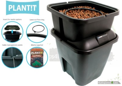 PLANTiT Recirculating Dripper Hydroponic System Gemini Water Ring Growing Clay | eBay