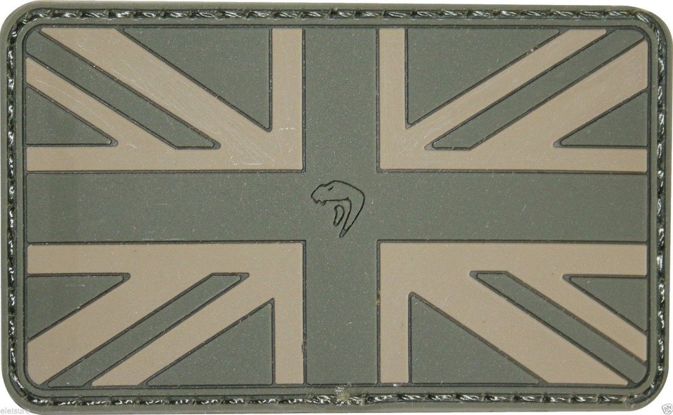 Viper Tactical Union Jack Subdued Rubber Military Badge Patch Police ...