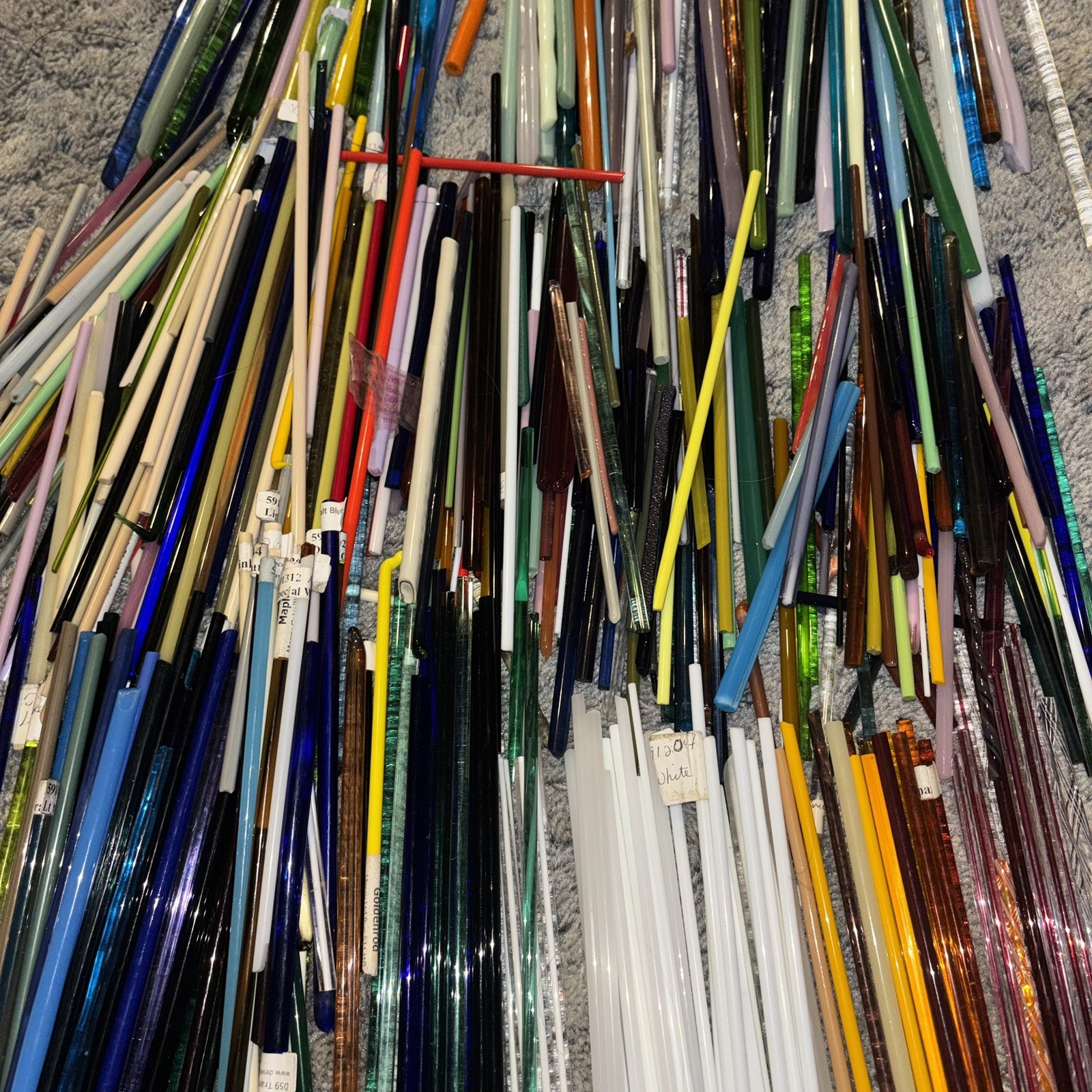 10x Rods Coe 104 Glass Rods Mixed Brands Devardi , Effetre + More | eBay