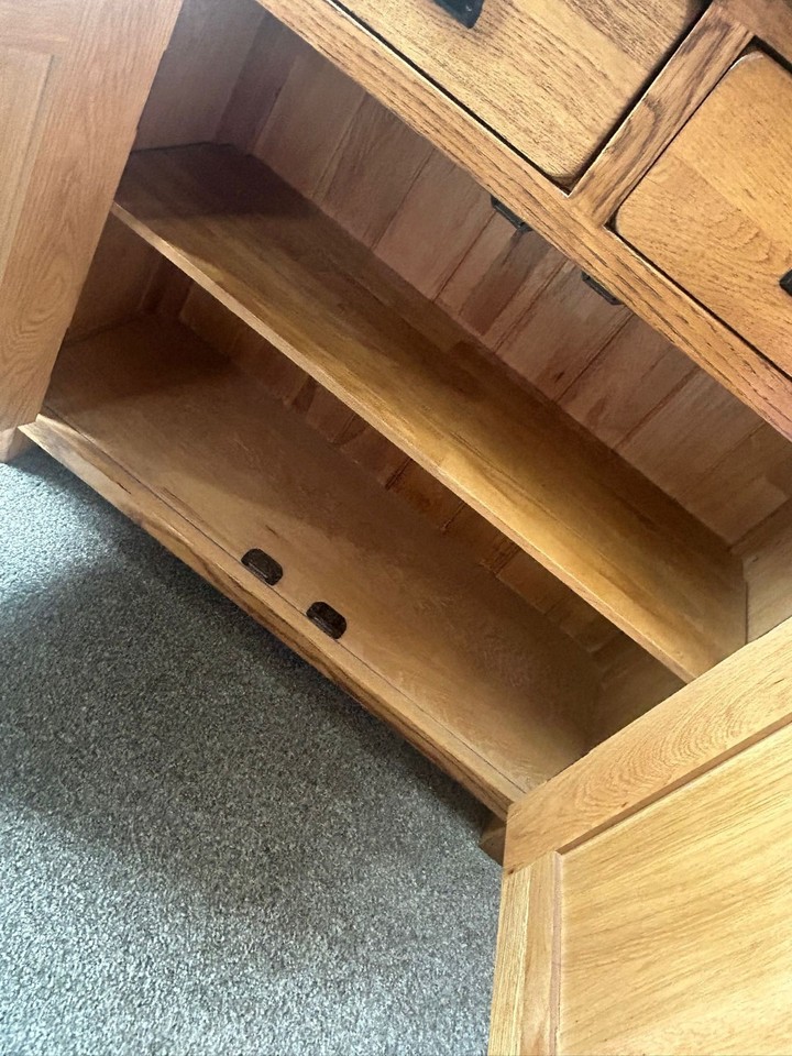 Small Solid Oak Sideboard | eBay UK