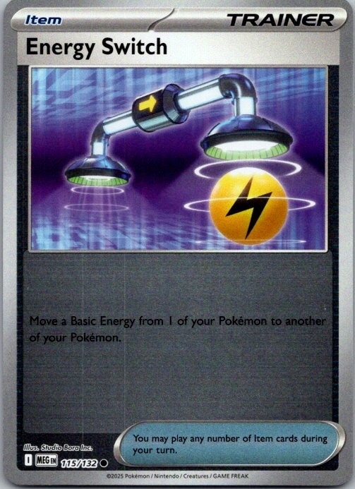 Energy Switch Common ME01: Mega Evolution 115/132 NM Reverse | eBay