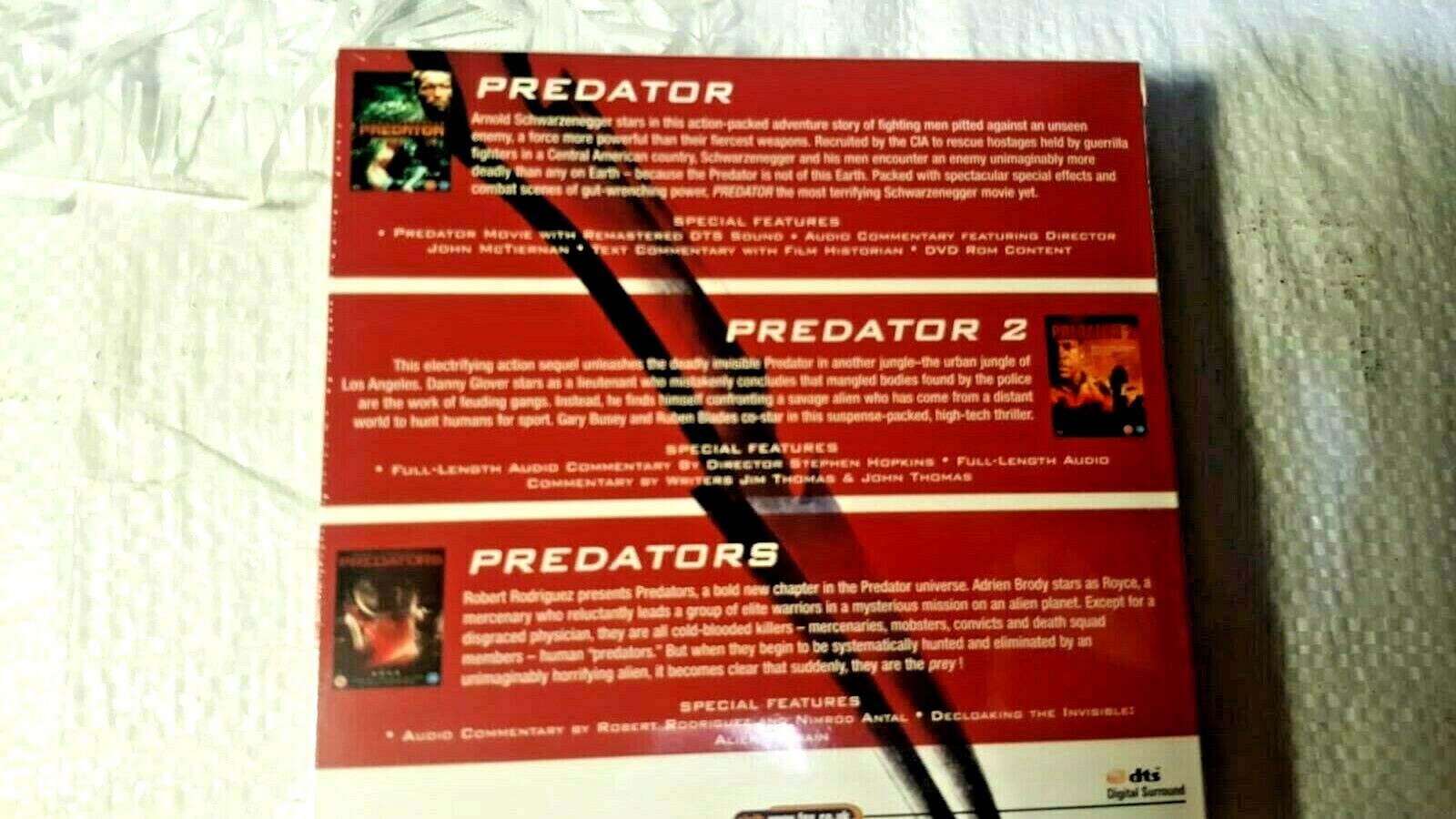 Predator Trilogy [DVD] [1987] DVD ~ Arnold Schwarzen, 2011, 3-Disc Set ...