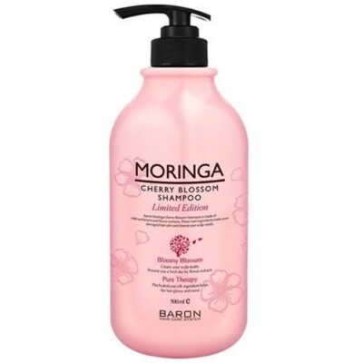 BARON Moringa Cherry Blossom Shampoo 16.9OZ Moisturizing Natural Care K ...