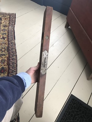 Antique Stanley Rule & level Co Wood Brass 2 Foot Level 00 Works | eBay