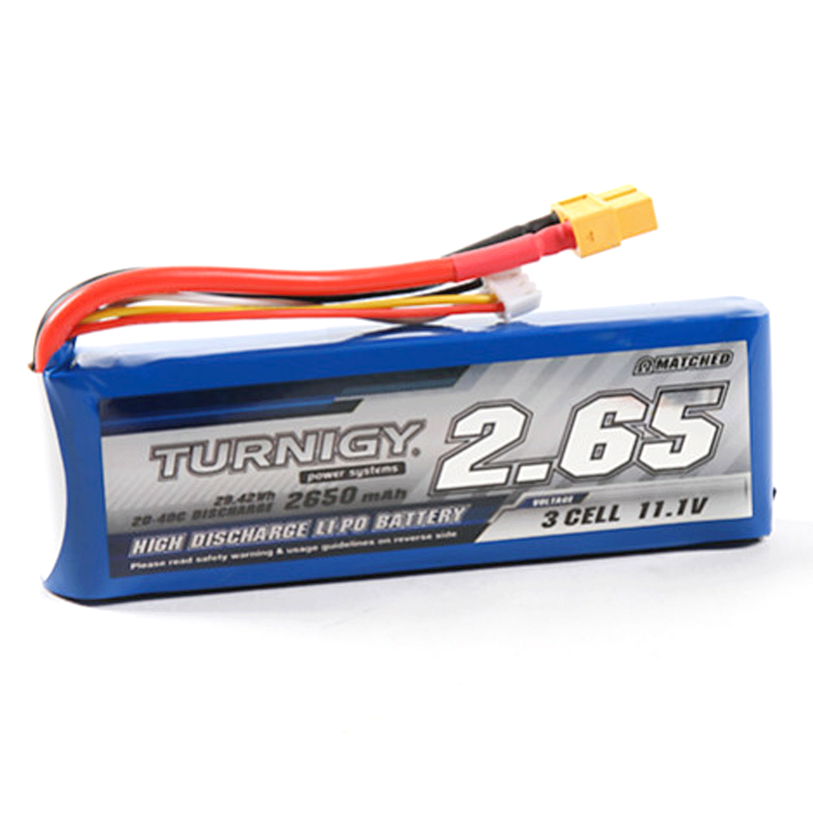 Turnigy 2650mAh 3S LiPo Battery Pack 11.1V 20C 30C (XT60 Connector) | eBay