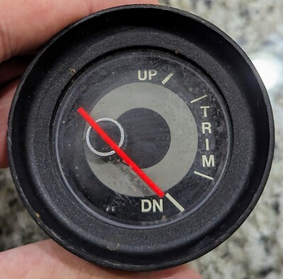 OEM VINTAGE Johnson Evinrude 387758 Trim Angle Boat Gauge Marine ...