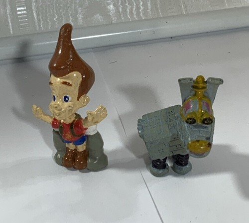 Vtg Mini Nickelodeon Viacom Jimmy Neutron 2.25” & 1.5” Goddard PVC ...