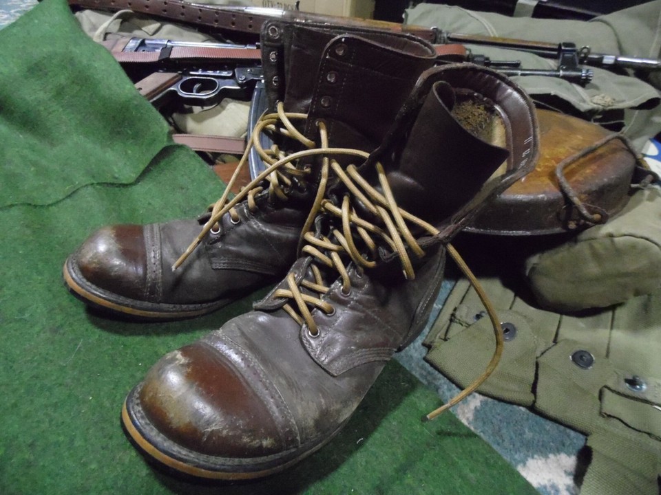 WW2 US Army Paratroopers Corcoran Jump BOOT LACES 205cm thick waxed ...