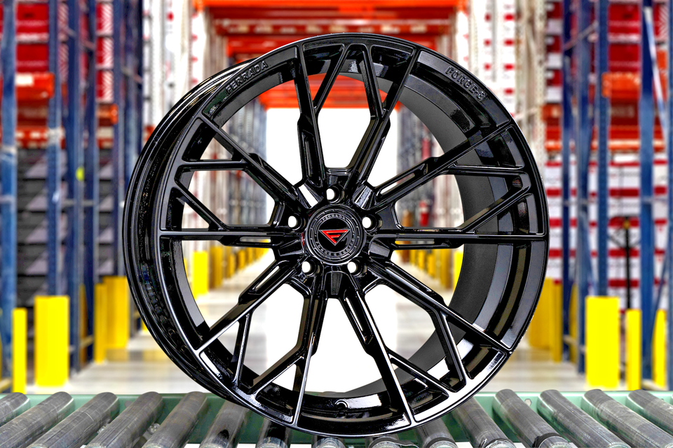 FERRADA FR11 BLACK WHEELS RIMS FOR CORVETTE C8 Z51 STINGRAY 20X8.5 ...