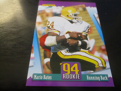 mario bates (new orleans saints - rb) 1994 score ROOKIE card #305 nr ...