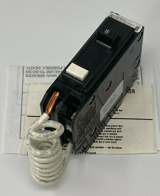 Eaton GFCB115 Ground Fault Circuit Breaker 15A 120V 1 Pole GFCB115CS ...