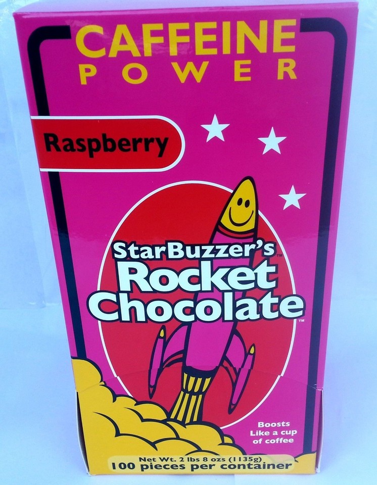 Rocket Chocolate - Caffeine Candy, Approximately 100ct, 8 Different ...