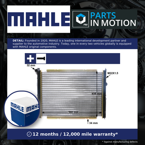Radiator fits VW CARAVELLE Mk3 2.1 84 to 92 Mahle 025121253A 068121253B ...
