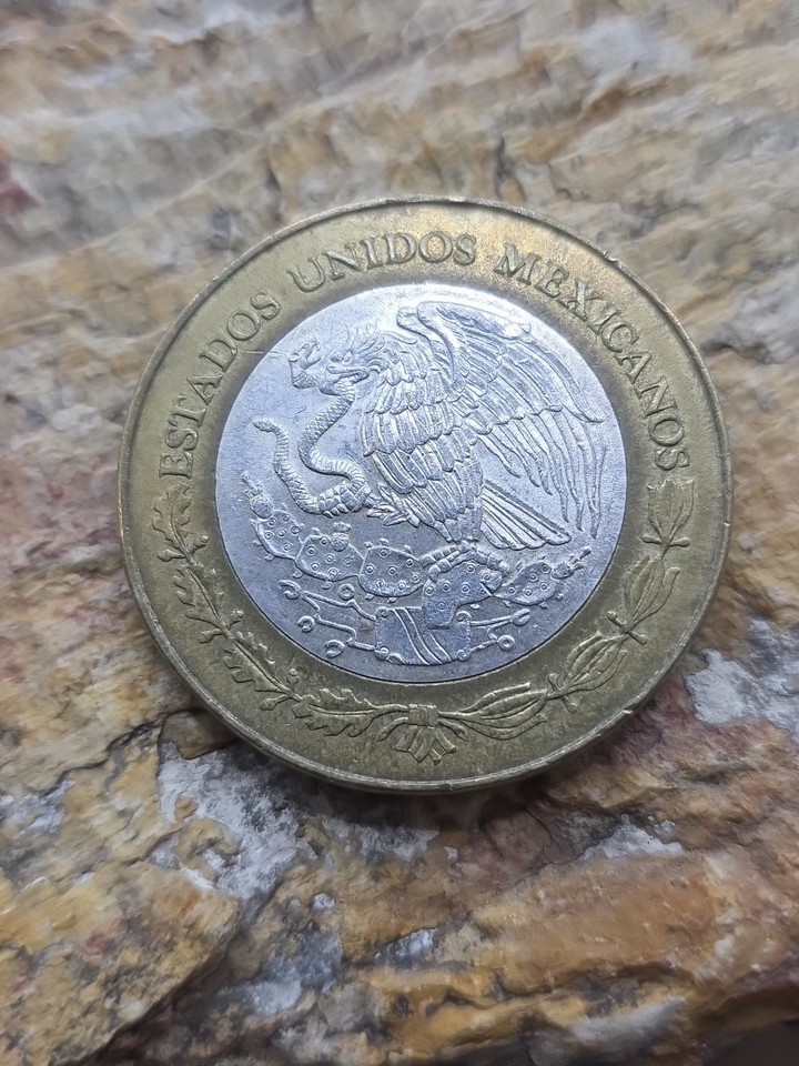 2005 MEXICO 100 PESOS SILVER BIMETALLIC COIN DISTRITO FEDERAL 1st STAGE ...