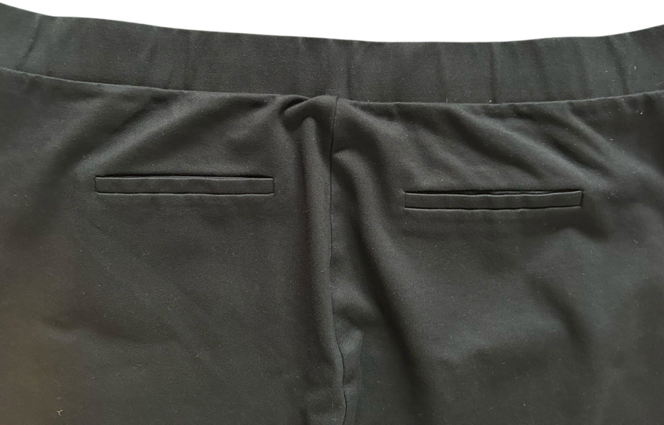 Torrid 4 Black Pull On Ponte Knit Relaxed High Rise Tapered Pants 4R 4X ...