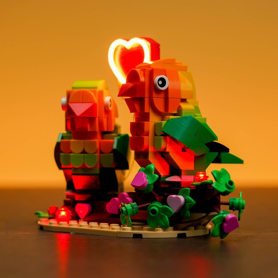 LocoLee LED Light Kit for Lego 40522 Valentine Lovebirds Creative ...