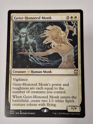 Geist-Honored Monk - Commander: Kaldheim - Magic the Gathering MTG Nice ...