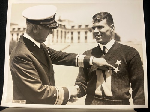 1937 Navy Football Captain R.J. MORRELL Graduates Annapolis Type 1 ...