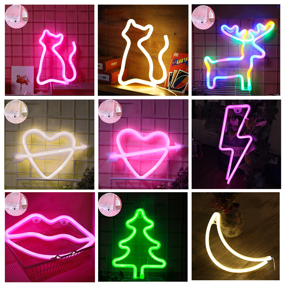 LEDNeon USB/ Operated Neon Sign Decorative Wall Decor R1A0 | eBay